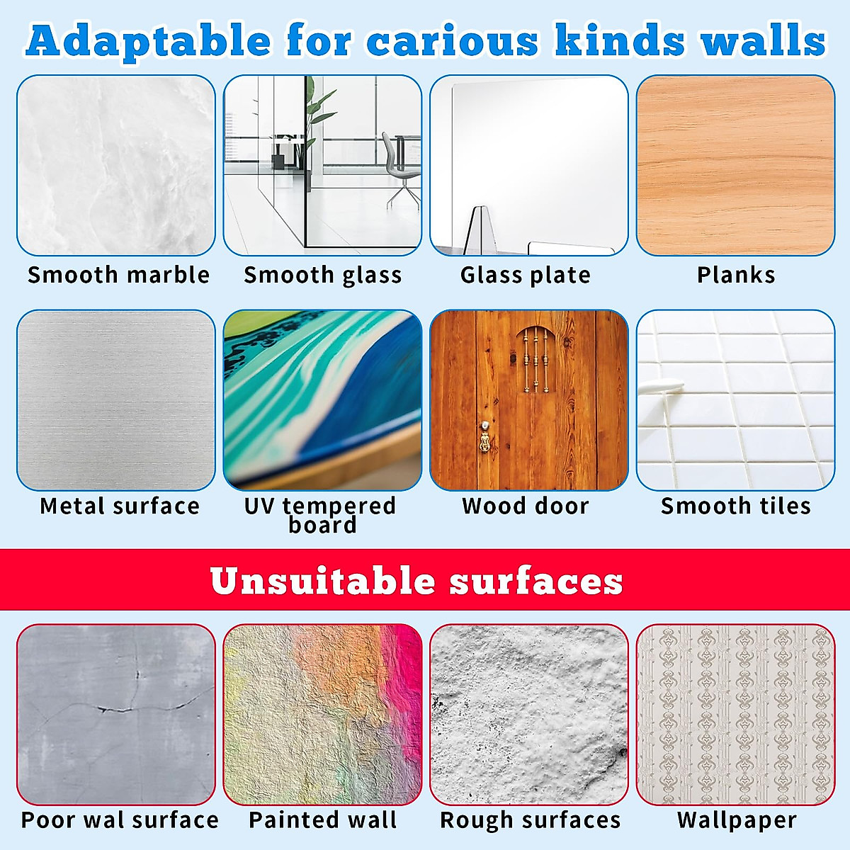 Nogeqi 20 Pcs Self Adhesive Wall Hooks No Drill Hooks for Hanging, No-Trace Sticker Frame Hangers Without Nails for Mount Wall Shelf, Heavy Duty Adhesive Wall Hooks for Kitchen, Bathroom