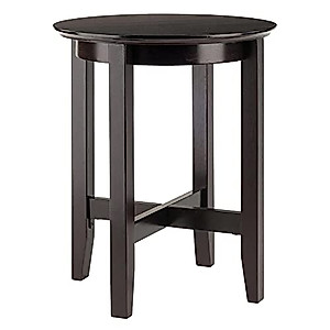 Winsome Wood Toby Occasional Table, Espresso 18.03 in x 18.03 in x 21.97 in