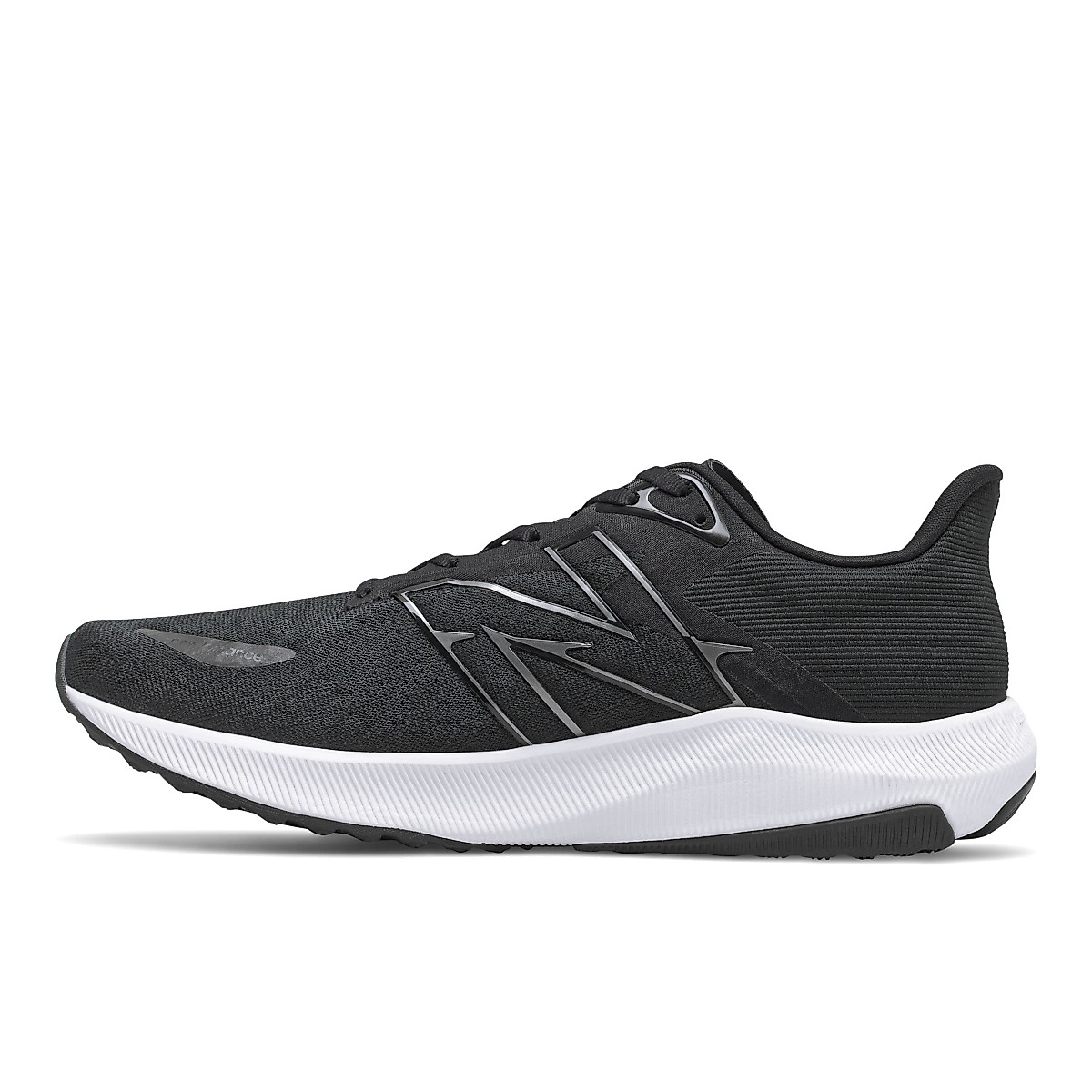 New Balance Men's FuelCell Propel V3 Running Shoe, Black/White, 14