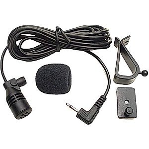 AVH-W4500NEX Microphone Mic 2.5mm Compatible for Pioneer DMH-1500NEX,MVH1400NEX,AVH-1400NEX,AVH-2400NEX,AVH-2500NEX,AVH-W4500NEX,AVH-W4400NEX,AVH-220EX,MVH-300EX in-Dash DVD/CD Car Stereo Receiver