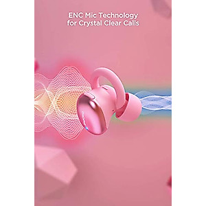 1MORE Stylish True Wireless in-Ear Headphones - Bluetooth - 6.5 Hours of Battery - 15-Minute Quick Charge for 3 Hours of Use – Portable Charging Headphone Case Included - Pink (Renewed)