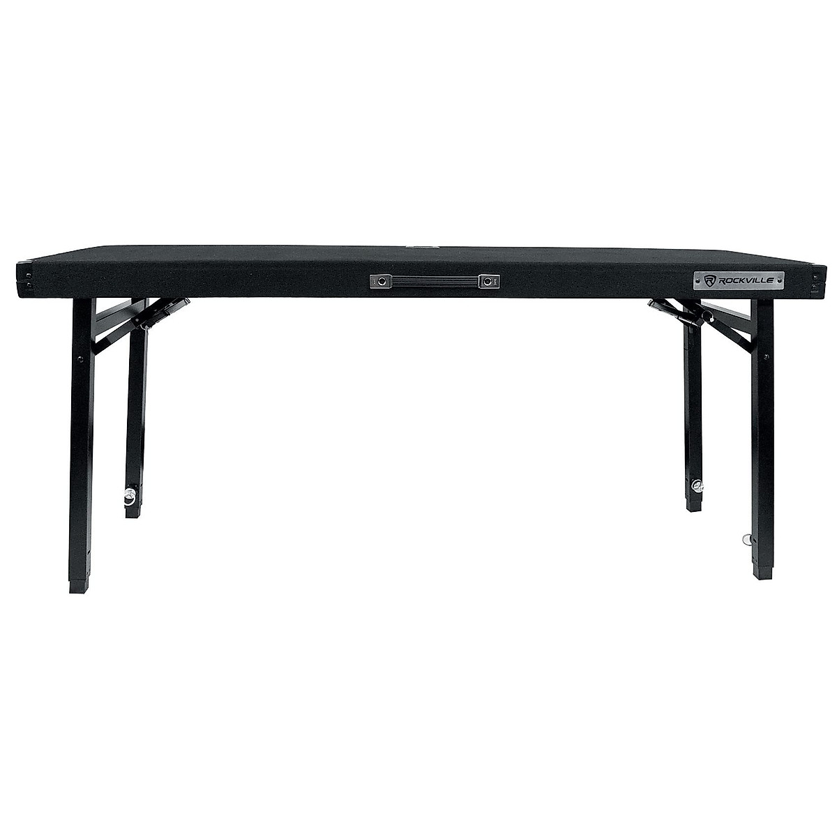 Rockville RTBL4 Adjustable Height DJ Table Folding Legs + Carry Bag 20" x 60"