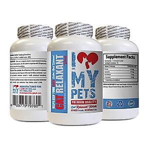 I LOVE MY PETS LLC Anxiety Relief Cats - CAT Relaxant - Anxiety Relief & Calmer - Premium Quality Treats - Chamomile cat Treats - 90 Treats (1 Bottle)