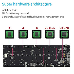 60% Mechanical Keyboard, RGB LED Backlit Wired Gaming Keyboard, Ergonomic, for PC/Mac Gamer, Typist (Gateron Switches, PBT Caps) (Renewed)