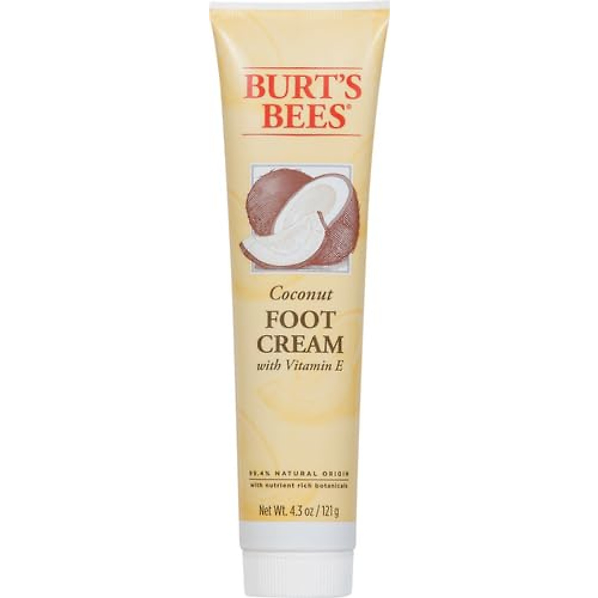 Burt's Bees Coconut Oil Foot Cream, Package May Vary, 4.3 Oz