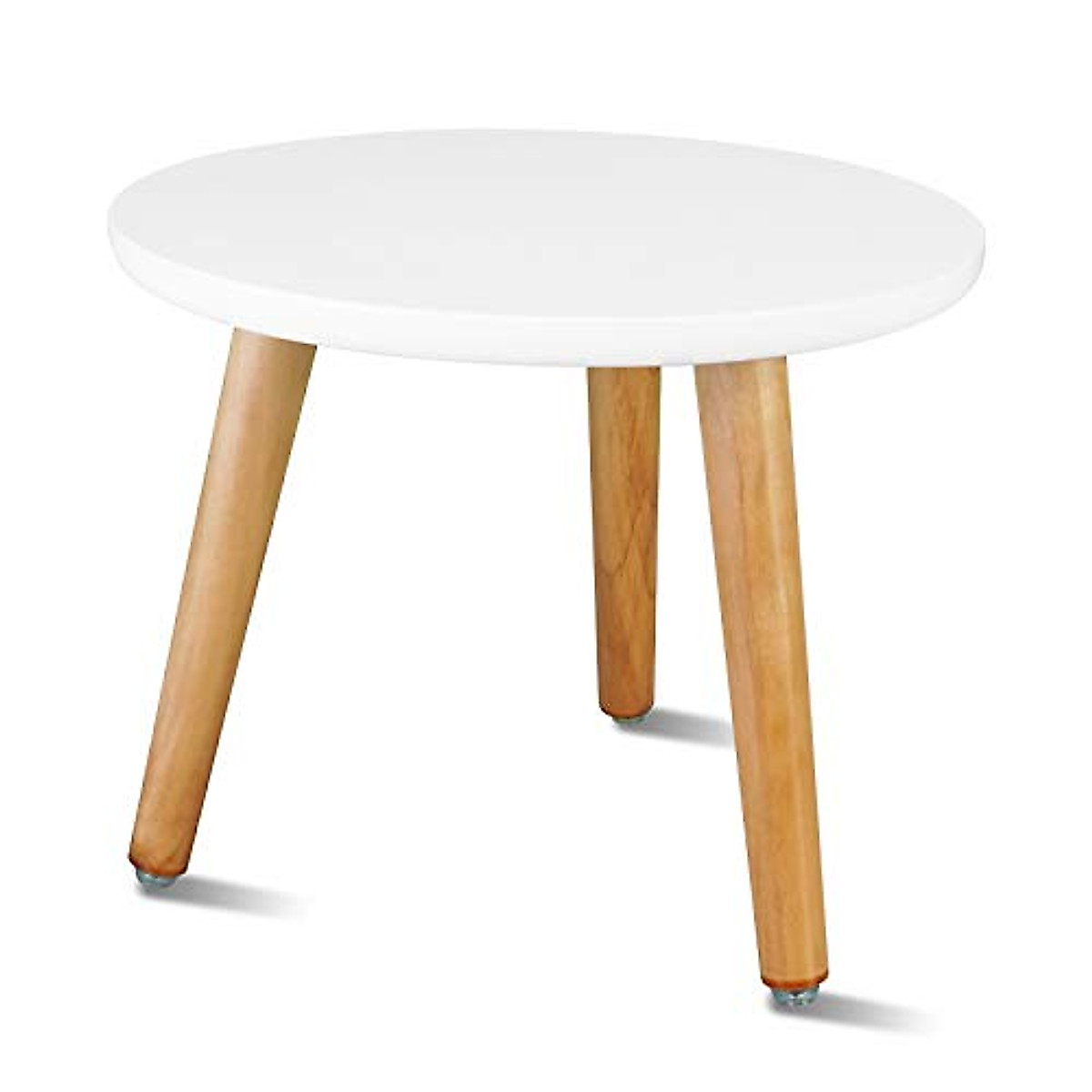 Uneedem Indoor Plant Stand Wood Mid Century Plant Stand for Indoor Plants, Modern Plant Table, 8.9" Tall Plant Holder for Flower Pots, Small Round Side Table, End Table