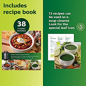 Philips Soup and Smoothie Maker, Makes 2-4 servings, HR2204/70, 1.2 Liters, Black and Stainless Steel