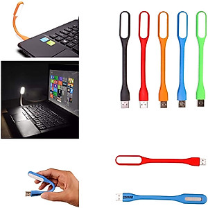 EBYPHAN Mini USB Light for Keyboard, Flexible USB Laptop Light, Adjustable USB Lamp for Notebook Computer(Gooseneck Structure, LED Lighting Source, 10-Pack)