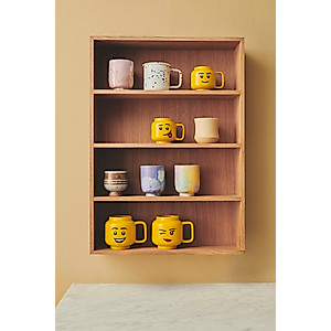 Room Copenhagen LEGO Ceramic Mug, Happy Boy Face, Large, 17.9 Fl. Oz. (530 mL)