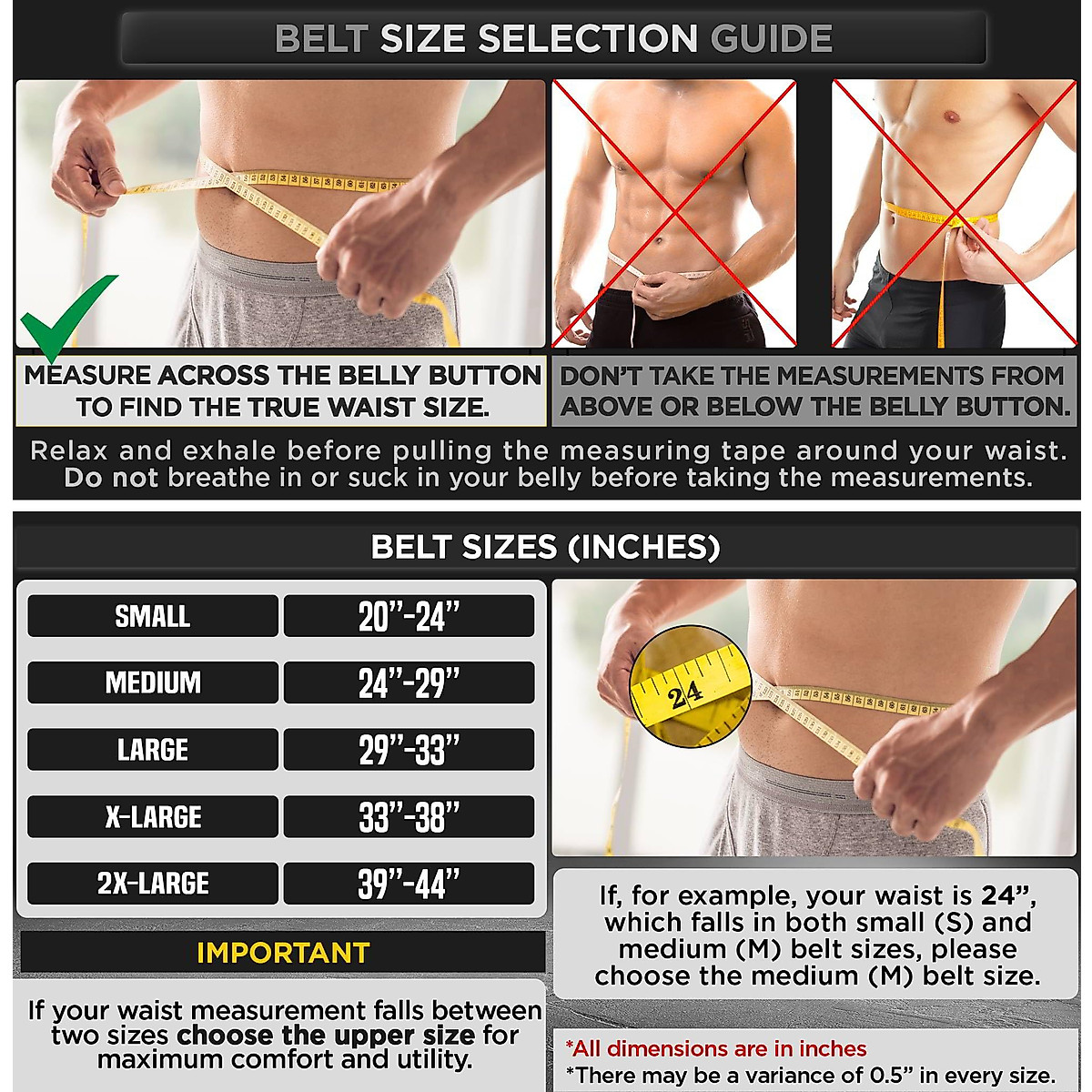 RDX Weight Lifting Belt Gym Fitness, Cowhide Leather, 4” 6” Padded Lumbar Back Support, 10 Adjustable Holes, Weightlifting Powerlifting Bodybuilding Deadlift Squat Workout Strength Training, Men Women