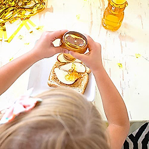 Lainrrew 10 Pcs 8 Fluid Oz Honey Jar, Plastic Bear Honey Bottles Jars Clear Honey Containers Dispenser Honey Squeeze Bottle Juice Bottle with Leak Proof Flip-Top Caps for Storing and Dispensing