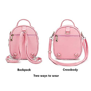 Kerr's Choice Girl Women Crossbody Bag Japan Pink Backpack Crossbody Purse Pink Cute Crossbody Bag