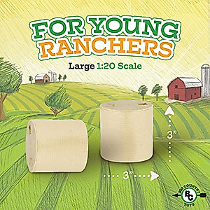 Big Country Toys 5-Piece Hay Bale Set - Toy Hay Bales for Farm Animal Toys for 3 Year Old Boys & Girls