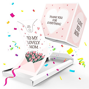 Notta&Belle FEEL LOVE EVERY MINUTE «BOOM» Exploding Birthday Confetti Card (party balloons), Surprise Prank Card Pop up