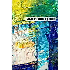 Outdoor Throw Pillow Covers, Colorful Oil Painting Outdoor Waterproof Pillowcases, Pillow Cushions for Patio Furniture Sofa Couch Chairs ( Abstract Art, 20x12inch )