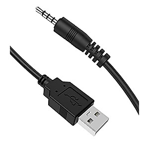 BERLAT 3.5mm Male AUX Audio Jack to USB 2.0 Male Charge Cable Adapter Cord, 2pack Audio Car Stereo Jack Cables to USB 2.0, USB Connection Kit, for Music Player- 3.3ft（Support Data Transmission）