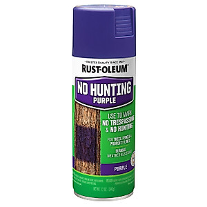 Rust-Oleum 270970-6PK Specialty No Hunting Purple Spray Paint, 12 oz, 6 Pack