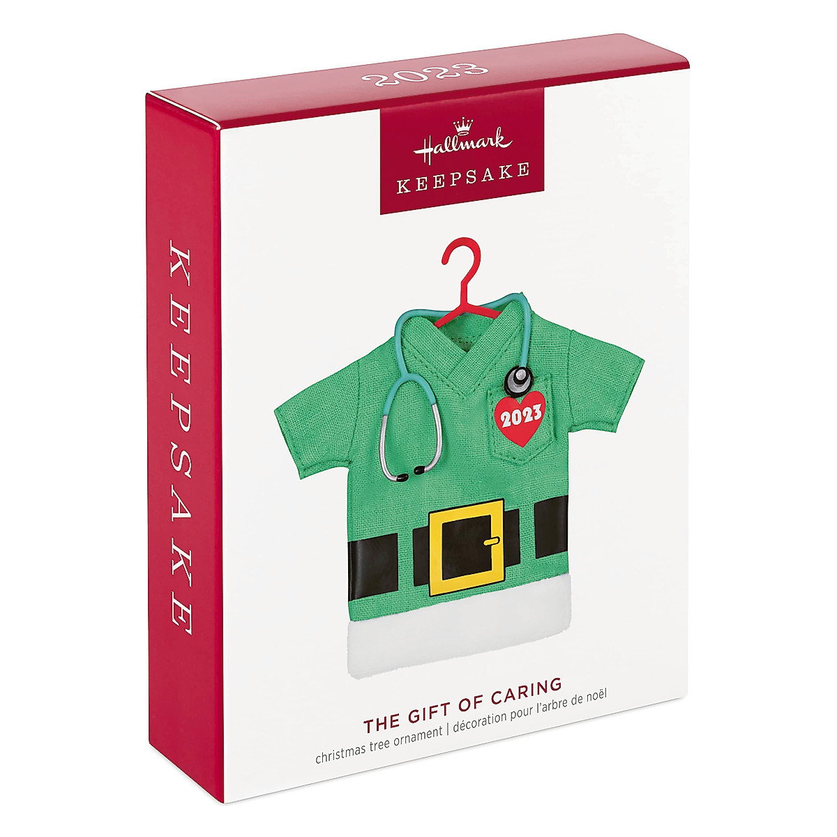Hallmark Keepsake Christmas Ornament 2023, The Gift of Caring, Fabric Scrubs Ornament, Gifts for Doctors, Nurses