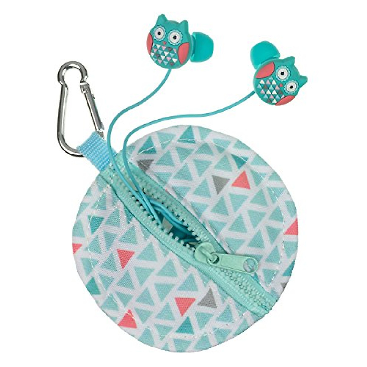 Gifting GIBUDGOWLBUN Silicone Earbuds in-Ear Headphone Compatible with iPod, iPhone, iPad, Tablets and Smartphone Devices - Green Owl