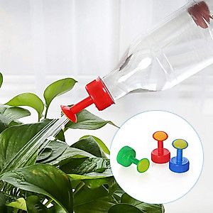 Shulemin Bottle Cap Sprinkler Portable Nozzle Cap Converter Garden Plant Bonsai Flower PP Hand Watering Sprinkler Sprinkle Spout for Indoor Plant Flower Gardening Random Color