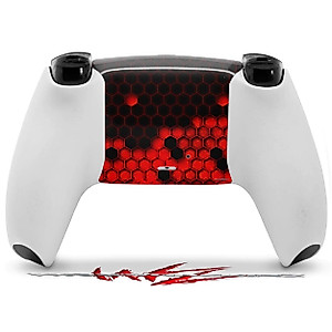 WraptorSkinz Skin Wrap compatible with Sony PS5 DualSense Controller HEX Red (CONTROLLER NOT INCLUDED)