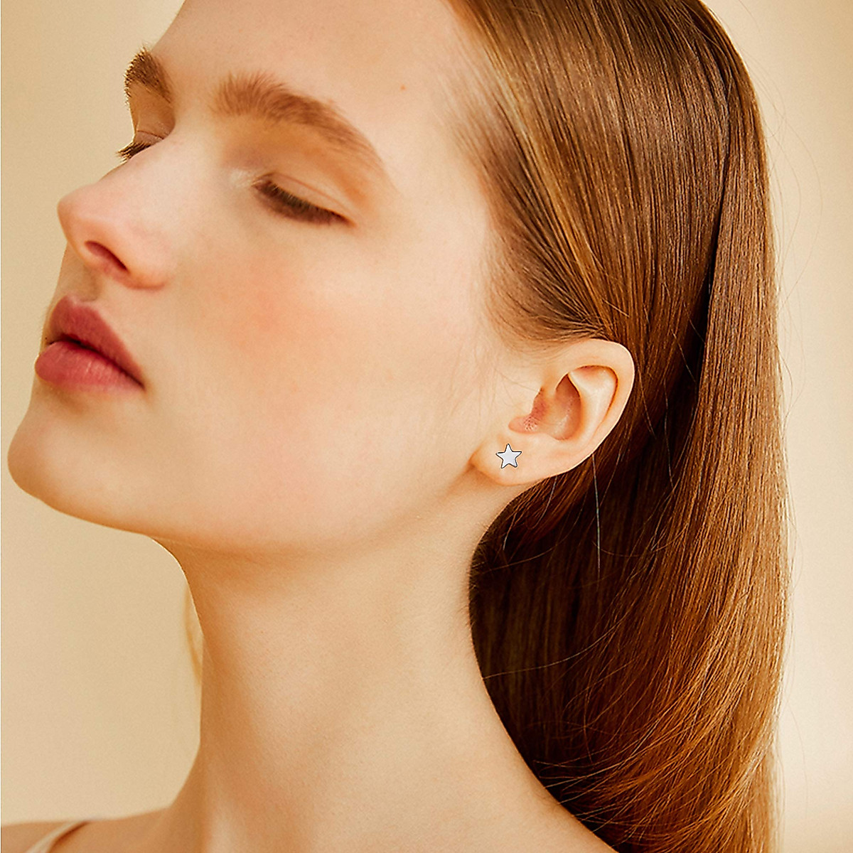 LOYALLOOK 12 Pairs Earrings for Women Studs Set Dainty Surgical Steel Earrings Tiny CZ Flower Heart Star Ball Silver Stud Earrings for Women