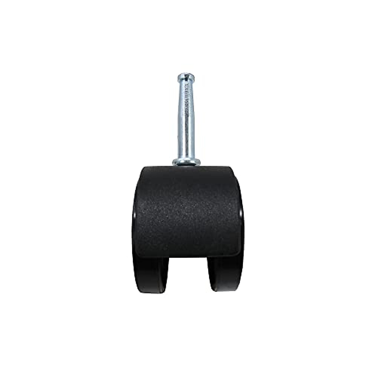 Shepherd Hardware 9418 2-Inch Office Chair Caster, Twin Wheel, 5/16-Inch Stem Diameter, 75-lb Load Capacity, 2-Pack, Black