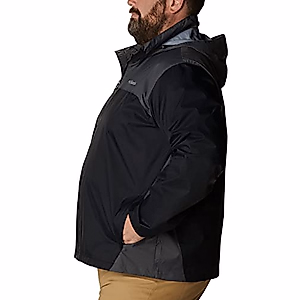 Columbia Men's Glennaker Lake Rain Jacket, Black/Grill, Medium