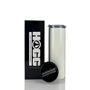 Hogg 20oz Sublimation Glow in the Dark Tumbler Case (25 Units) - Strawbler, Glow in the Dark Sublimation Tumblers 20 oz, Blank Tumblers in Bulk, Glows After Exposure to Light - Green Tumbler