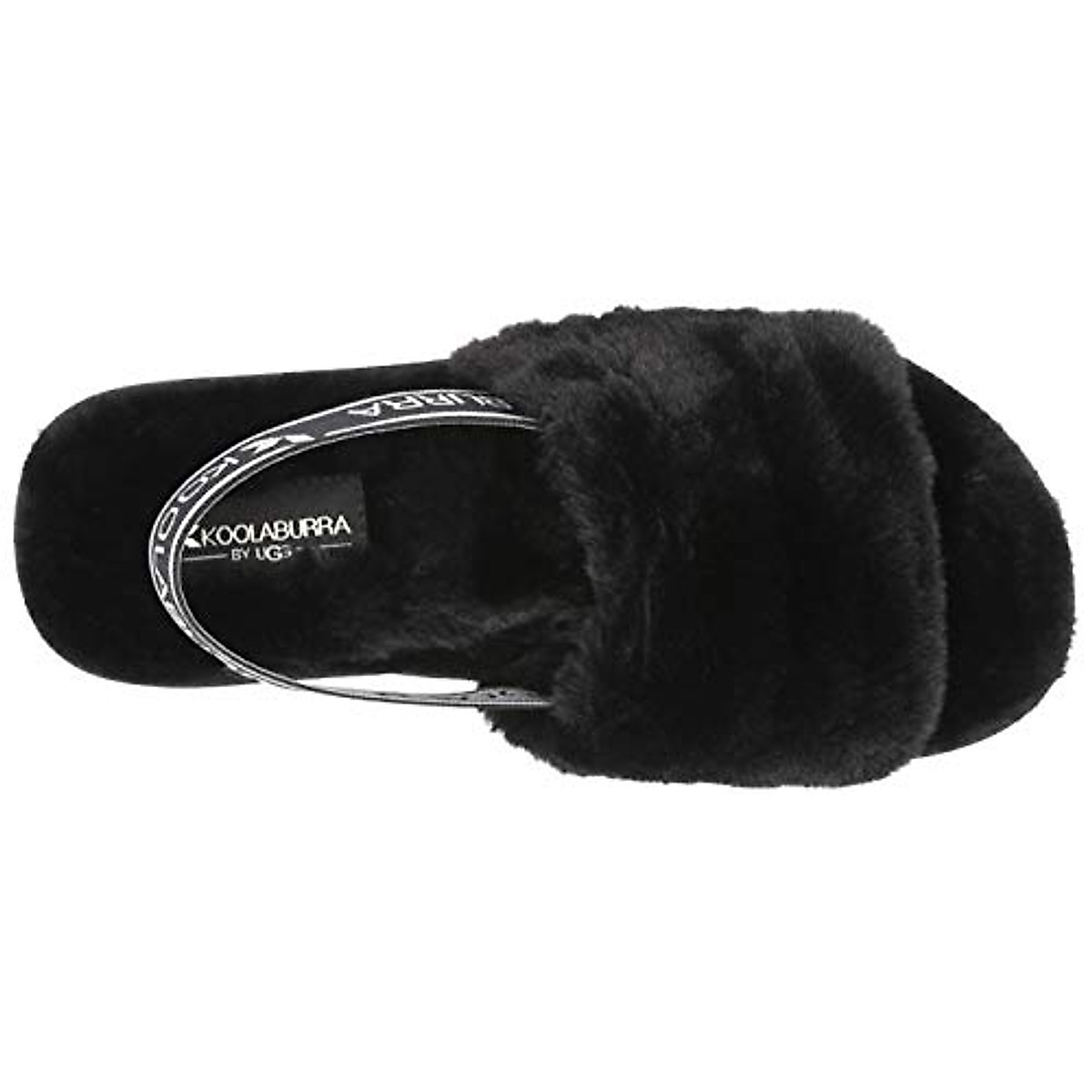 Koolaburra by UGG Women's Fuzz'n Ii Slipper, Black, 11 US