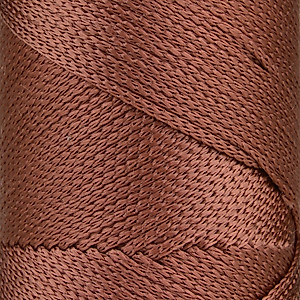 Sensy Premium 2mm 251 Yards Polyester Rope 100% Polypropylene Cord Macrame Cord 2mm Crochet Bag Cord Macrame Rope Crochet Thread Gift for Knitter (Copper)