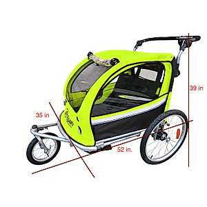 Stroller Cover for Booyah Double Child and Large Pet Stroller. Fits Clevr and Aosom too.