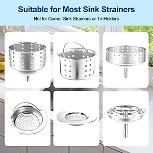 Kitchen Sink Saver | 300 PCS Disposable Mesh Bags for Kitchen Sink Strainer Kitchen Sink Drain Basket, Efficient Anti-Clogging 1mm Holes, Sink Food Catcher Drain Screen Filter