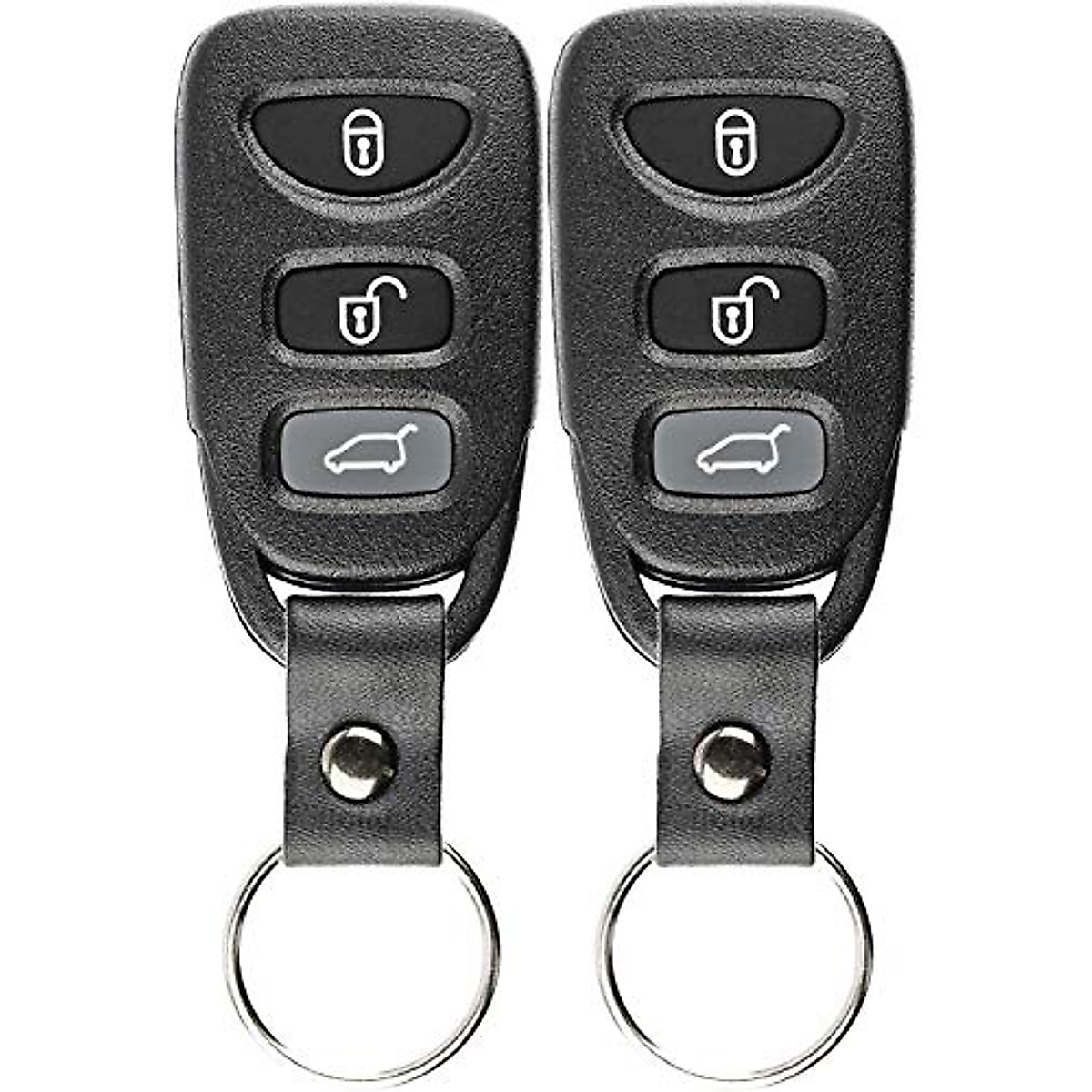 KeylessOption Keyless Entry Remote Control Car Key Fob Strap for Kia Sorento Rondo PLNHM-T011 (Pack of 2)