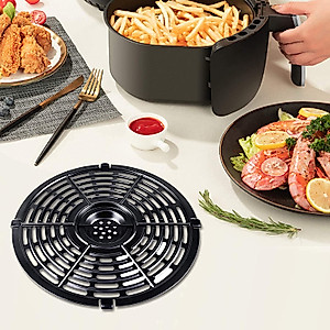 Air fryer Replacement Parts for Ninja AF101 AF161 AF150 Air Fryer, 8.2'' Round Food Grade Air Fryer Grill Pan Grill Plate Crisper Plate Accessories Tray Rack Compatible Ninja Foodie Pressure Cooker