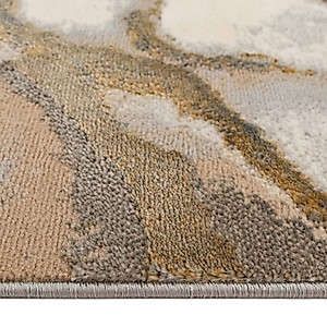 Liora Manne Soho Agate Indoor Rug Gold 6'6"X9'4"
