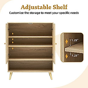 Amyove PHO_0Y1S Shoe Cabinet, Natural