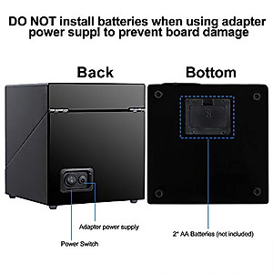 Kalawen Watch Winder for Rolex, Automatic Watch Winder Box, Double Watch Winder with Japanese Quiet Motor Battery Powered or AC Adapter Black