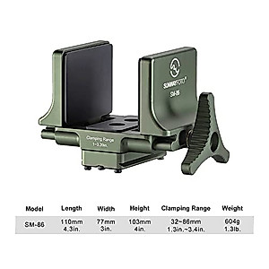 SUNWAYFOTO SM-86 Hunting Tripod Rifles Gun Rest for Shooting Saddle Mount to Arca Swiss Clamp Adapter