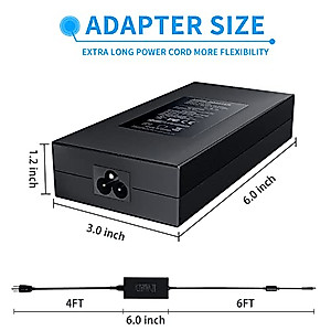 VHBW Replacement for Dell 180W Power Adapter Laptop Charger Compatible with Dell Alienware 15 17 G3 G5 G7 Area 51M R2 Precision 7530 7730 7740 M4700 M4800 74X5J JVF3V DA180PM111 AC Adapter