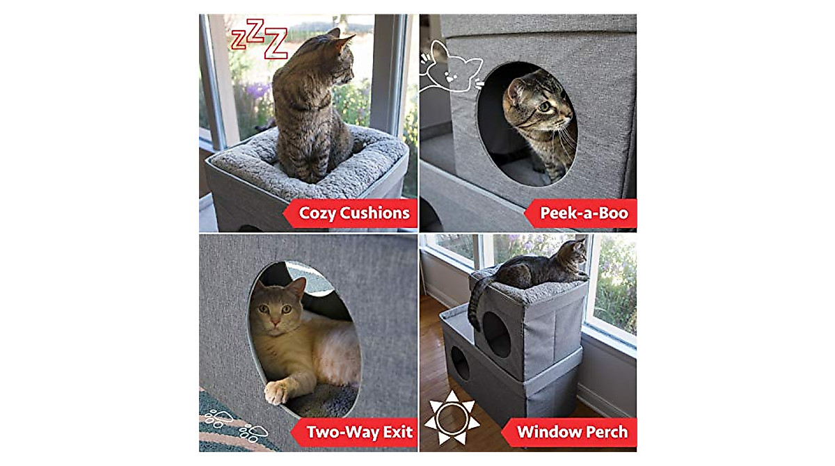 Kitty City Large Stackable Condo for Cats