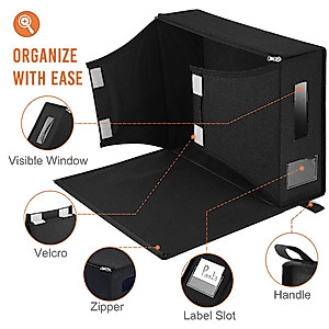 Homaisson 2-Pack Shoe Storage Organizer for Closet, Large Shoe Box Storage + 3 Pack Bed sheet organizers and storage, Foldable Sheet Set Organizers for Linen Closet (Grey+Black)