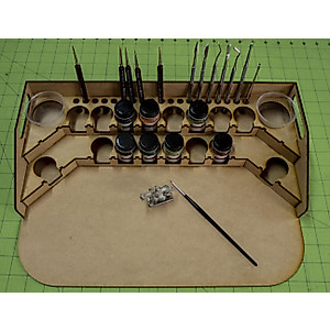 GameCraft Miniatures Painting Station - 34mm for GW, Citadel, Model Master, etc