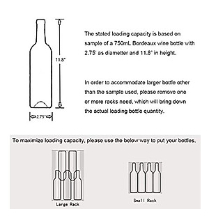 Phiestina Dual Zone Wine Cooler Refrigerator, 33 Bottle Free Standing Compressor Fridge and Chiller for Red and White Wines, 16'' Glass Door Wine Refrigerator with Digital Memory Temperature Control