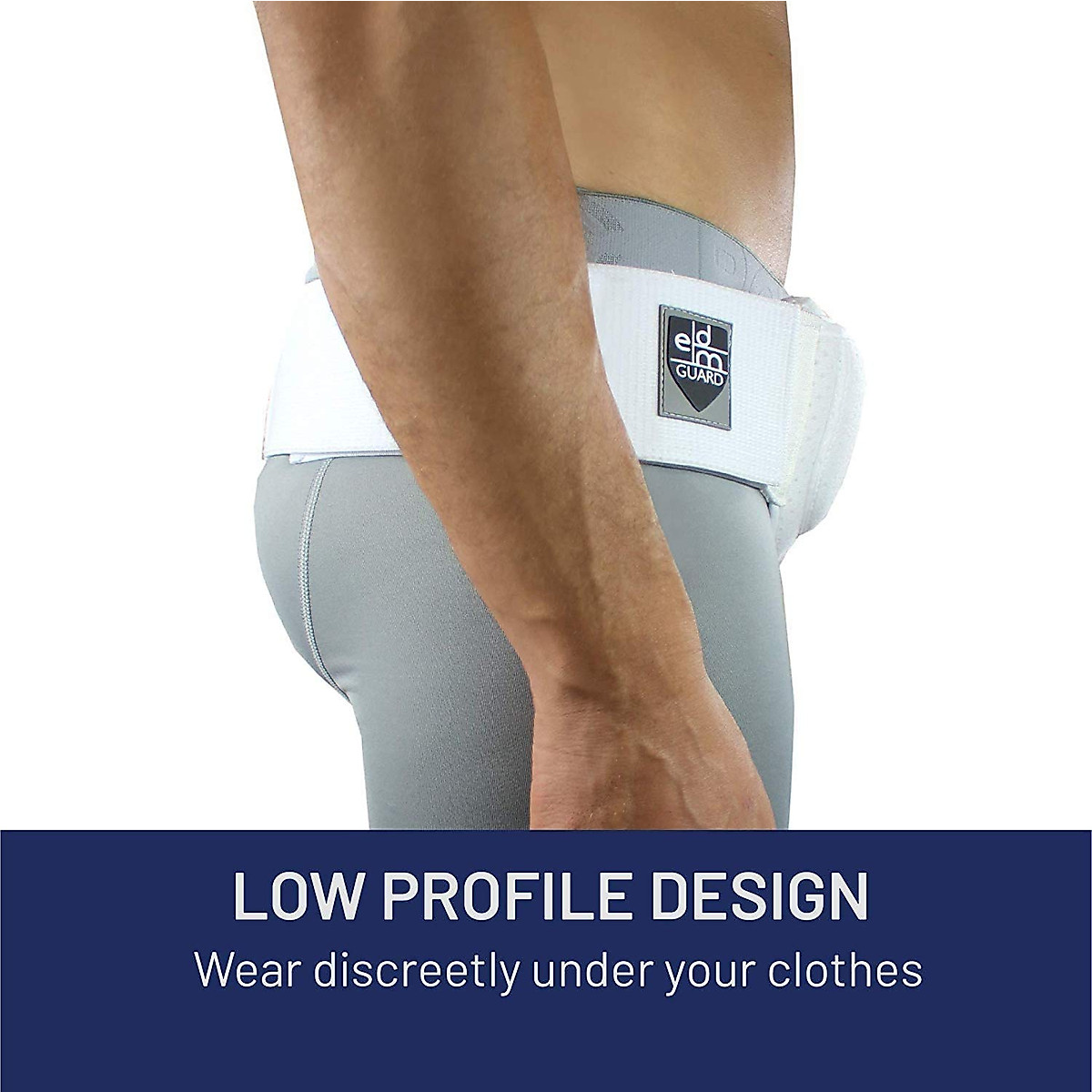 Everyday Medical Hernia Support Guard/ Belt For Men I Left or Right Side I Post Surgery Men’s Truss For Inguinal, Groin Hernias I Adjustable Waist Strap I SMALL/MEDIUM