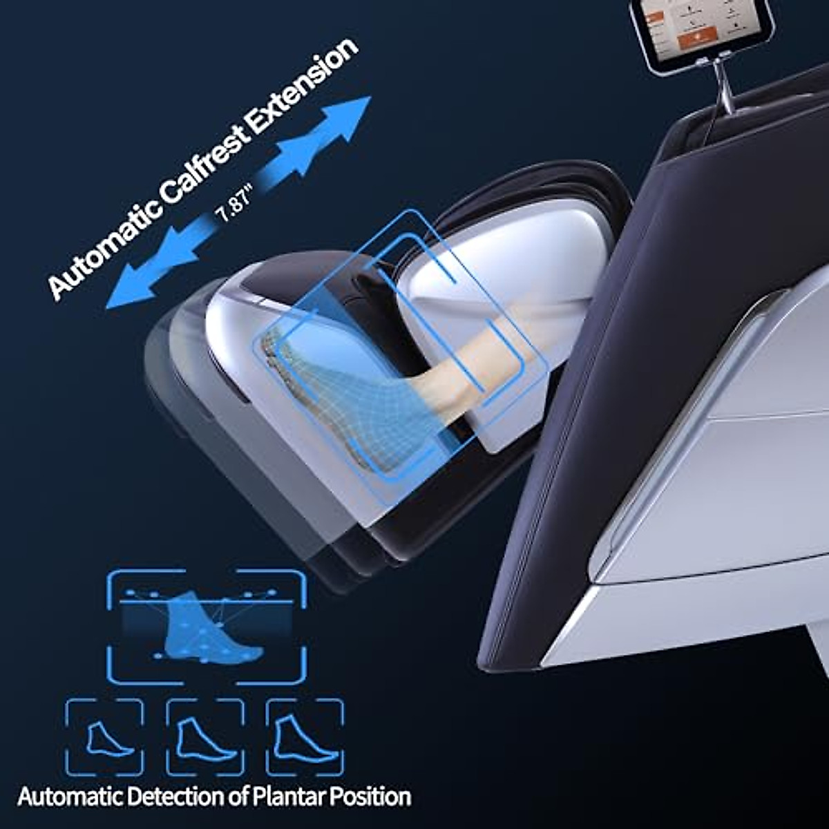 iRest A710 4D Massage Chair, Named Alfine, Full Body Shiatsu Zero Gravity Recliner with Yoga Stretching, SL Track, Automatic Calfrest Extension, Calf Kneading (Light Black-Closed Footrest)