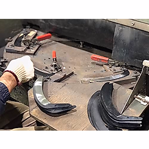 豊稔光山作 Japanese Weeding Tools Gardening, Japanese Weeding Sickle Daruma Sickle Compound Steel(YCS-3), Japanese Garden Tools, Ergonomic Scythe, Machete Sickle Very Sharp - Made in Japan