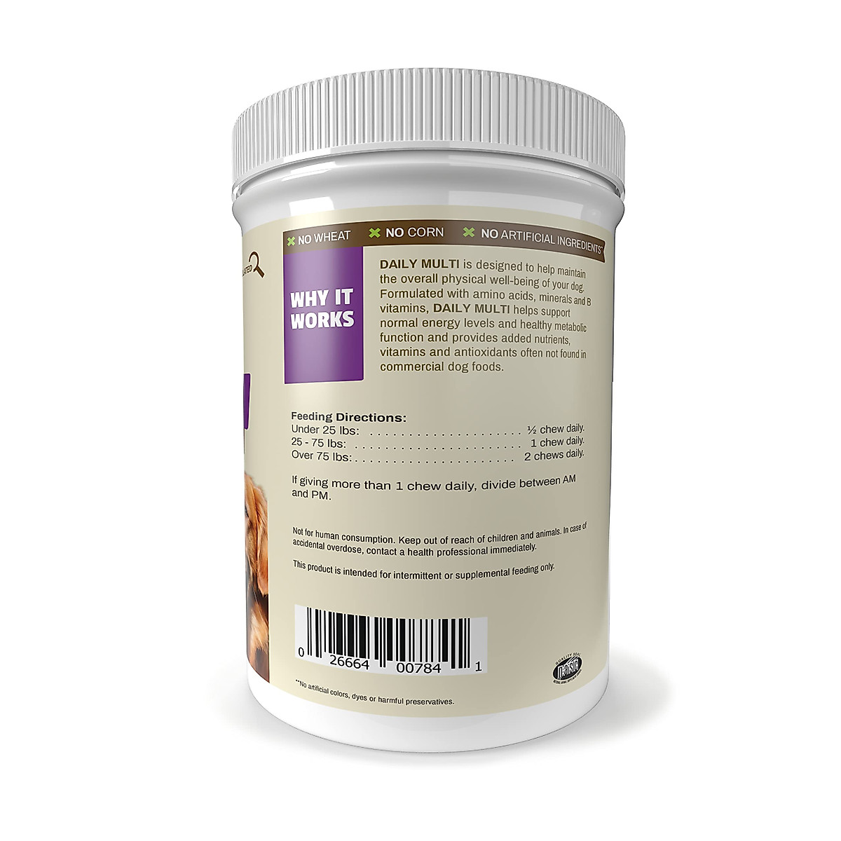 Pet Naturals Daily Multivitamin for Dogs, Veggie Flavor, 150 Chews - Yummy Chews with Amino Acids, and Antioxidants - Supports Energy, Metabolic Function and Pet Wellness