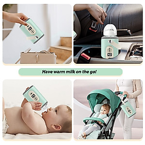 Cozytots Portable Bottle Warmer Travel for Baby Bottle Warmer for Breastmilk In Car Heaters Drink Warm Milk Thermostat Bag