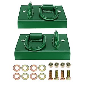 Tractor Bucket Hooks Bolt and D Ring on Grab Hooks for John Deere 1025R 2032R 3320 2520, 1/2" Shackles D Rings and 5/16 Grab Hooks for Tractor Bucket